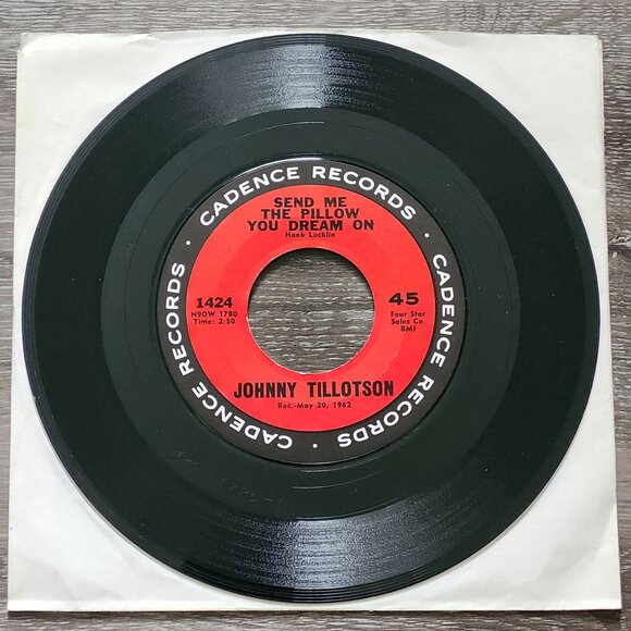 Cadence Records | Media | Johnny Tillotson Send Me The Pillow You Dream ...